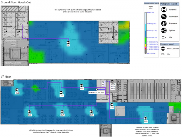 Coverage for regional distribution center - Nextivity